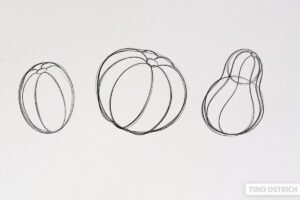 How to Draw a Pumpkin (three easy examples step by step) 🎃