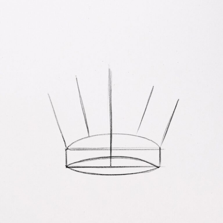 How to Draw a Crown (easy step by step) 👑