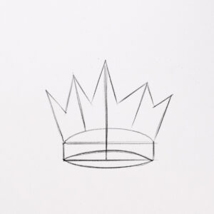 How to Draw a Crown (easy step by step) 👑