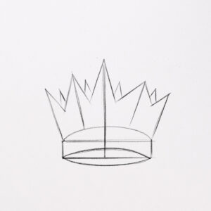 How to Draw a Crown (easy step by step) 👑