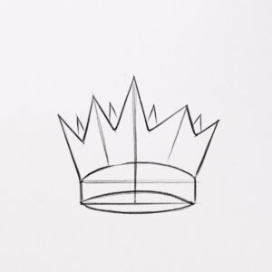 How to Draw a Crown (easy step by step) 👑