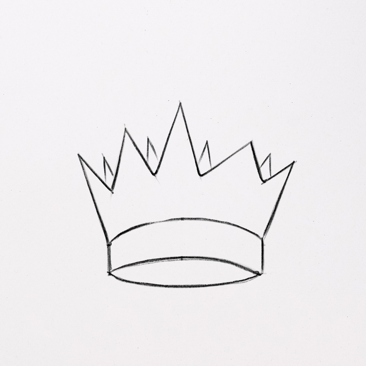 How to Draw a Crown (easy step by step) 👑