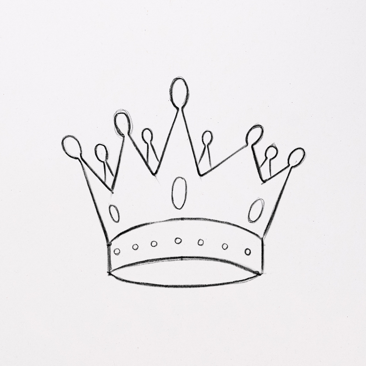 How to Draw a Crown (easy step by step) 👑