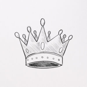 How to Draw a Crown (easy step by step) 👑