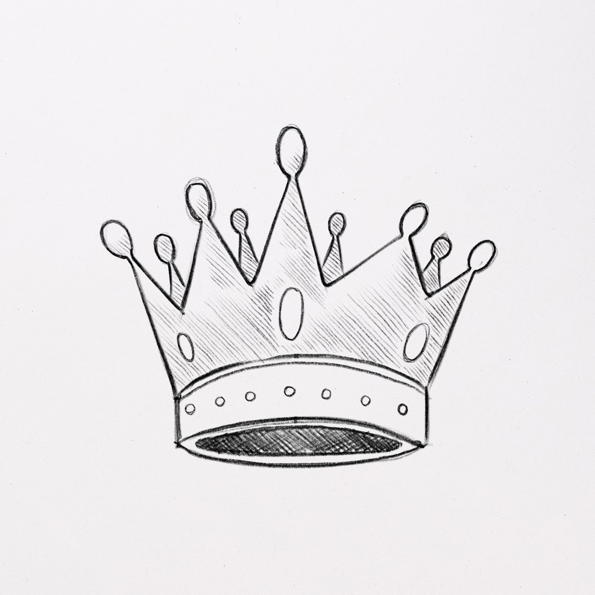 How to Draw a Crown (easy step by step) 👑