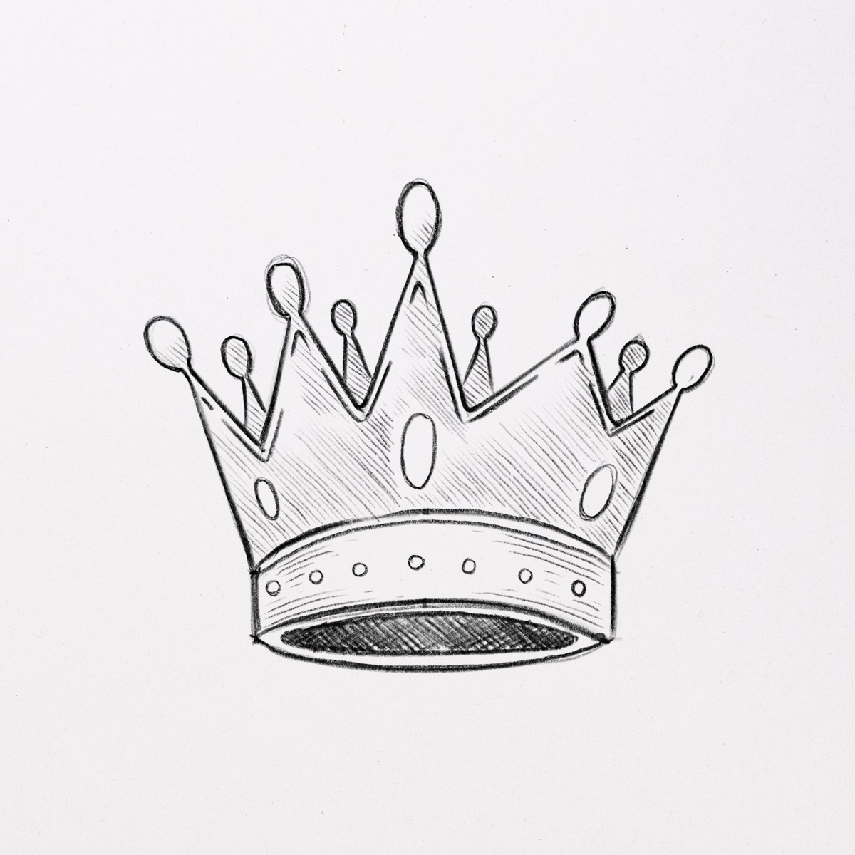 How To Draw A Crown easy Step By Step 