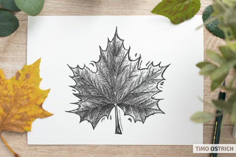 How to draw leaves (simple or detailed) 🌿