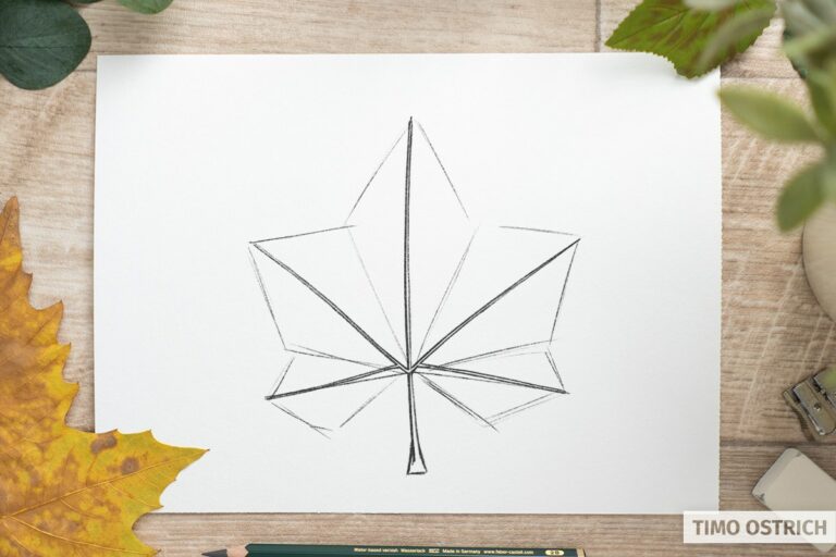 How to draw leaves (simple or detailed) 🌿