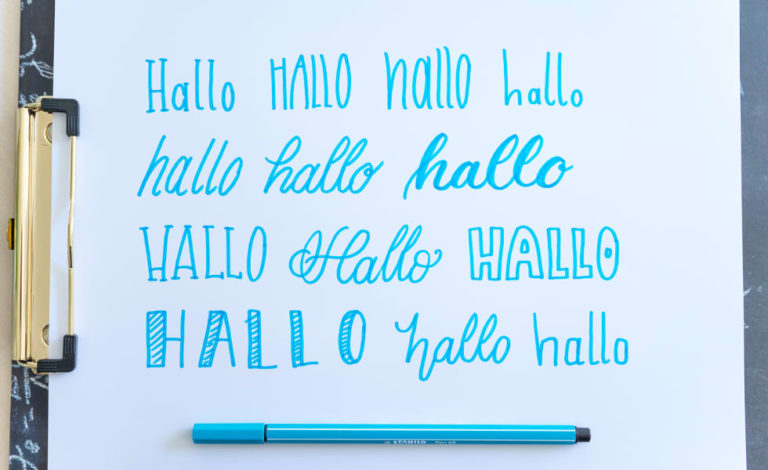 Handlettering Anleitung - Fantastische Schriften lernen! ️