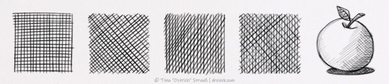 Schraffieren wie ein Künstler: Technik Tipps + Übersicht