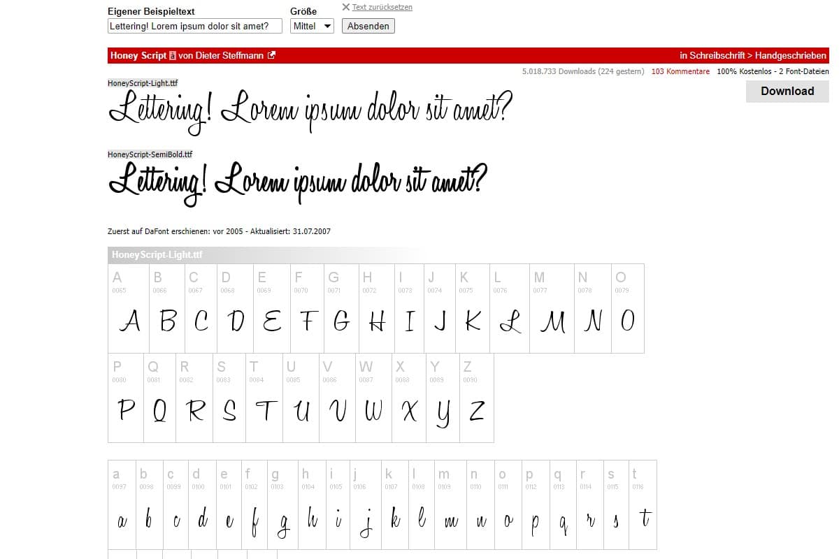 Handlettering Schriftarten: Die besten 10 Fonts, die ich kenne!