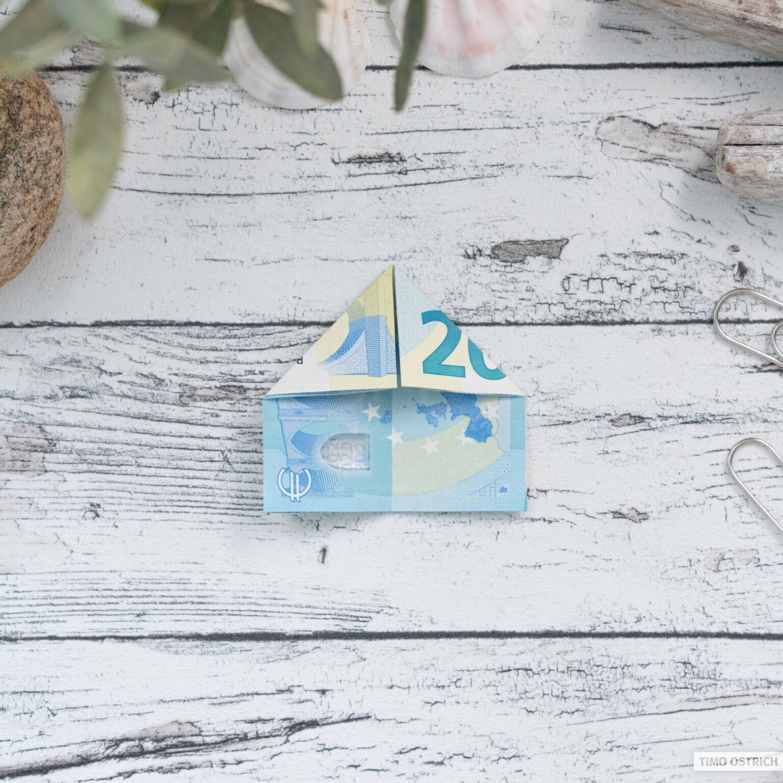 Geldschein zu einem Boot falten (maritimes Geldgeschenk) ⛵