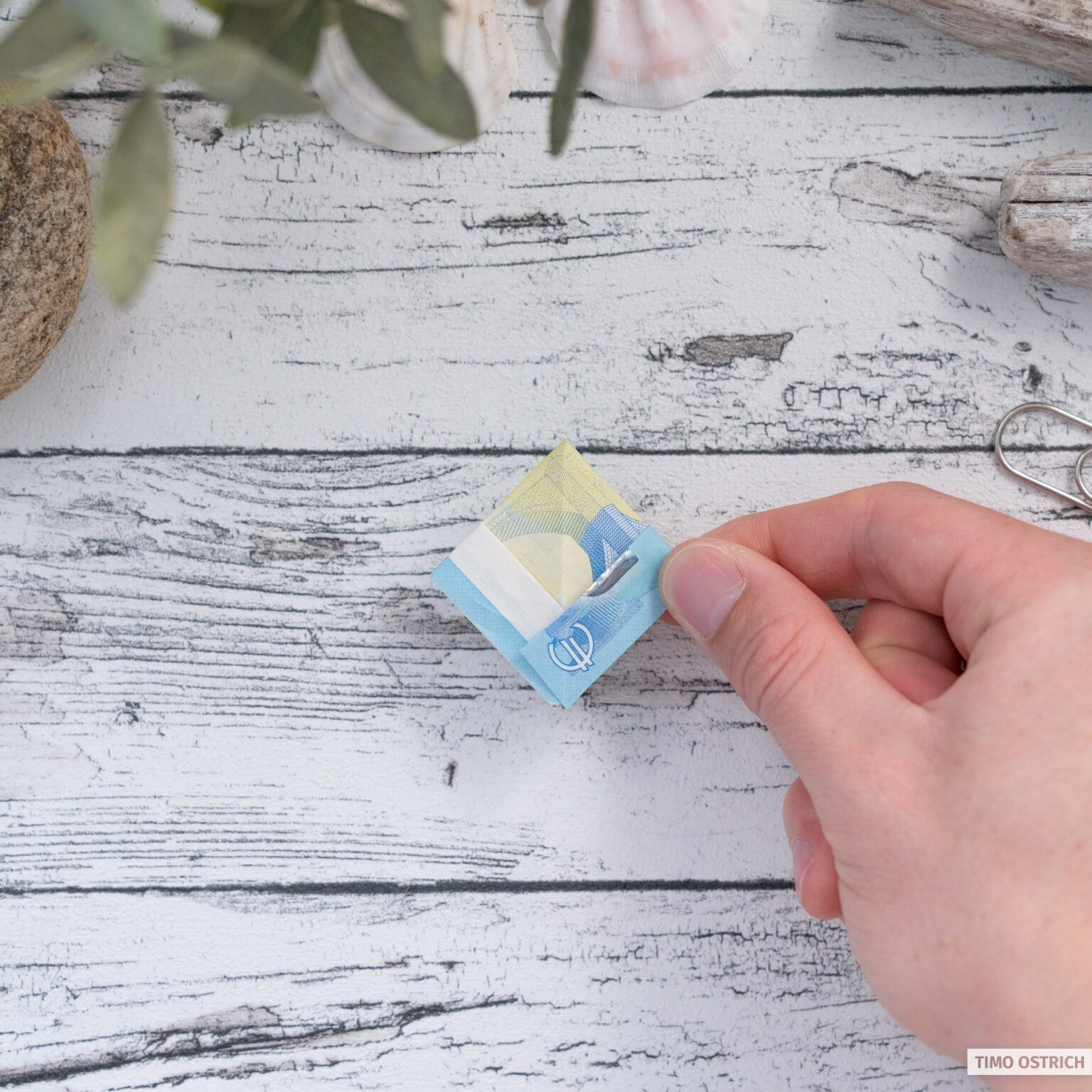 Geldschein zu einem Boot falten (maritimes Geldgeschenk) ⛵