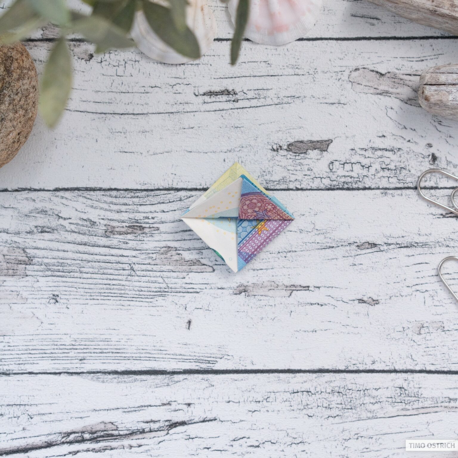 Geldschein zu einem Boot falten (maritimes Geldgeschenk) ⛵